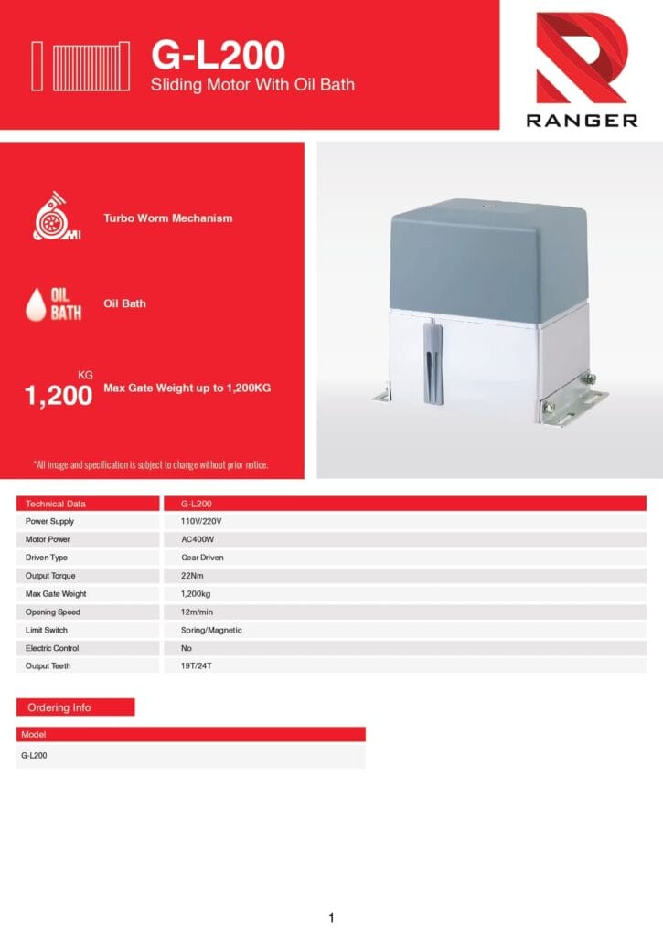 Buy G-L200/L200B | Ranger Automation